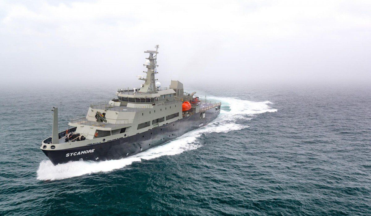 Damen completes sea trials for the MATV MV Sycamore