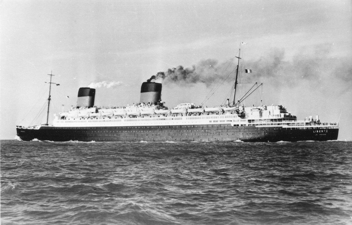 Stationery Paper SS Europa later SS Liberté Postcard Ocean Liner ...