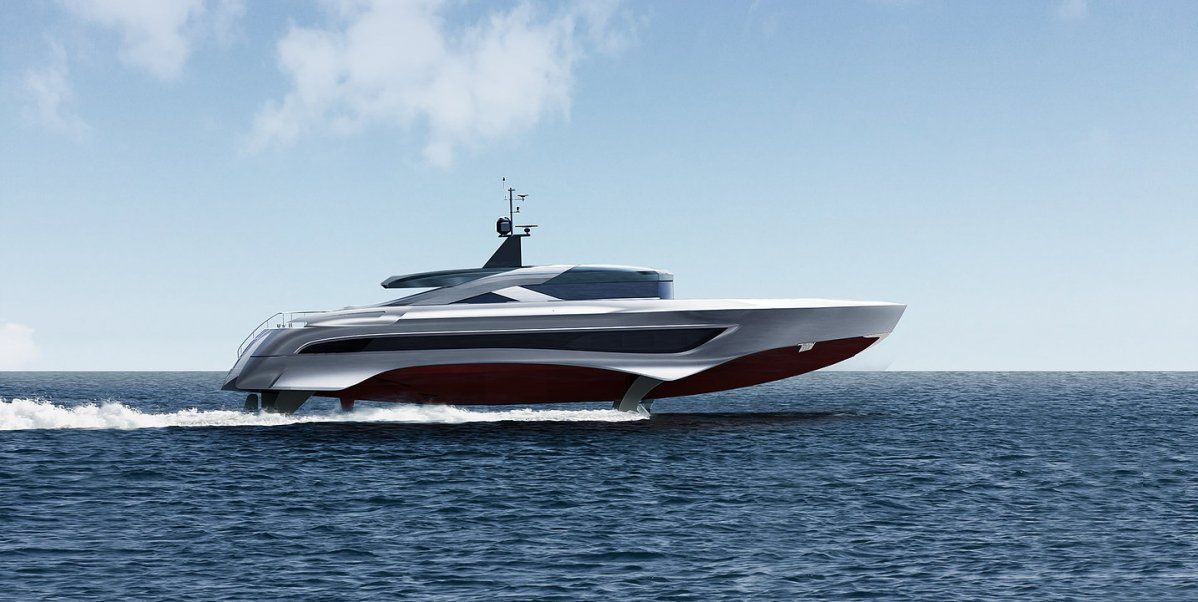 Foiling superyacht concept unveiled by Skripnik Design