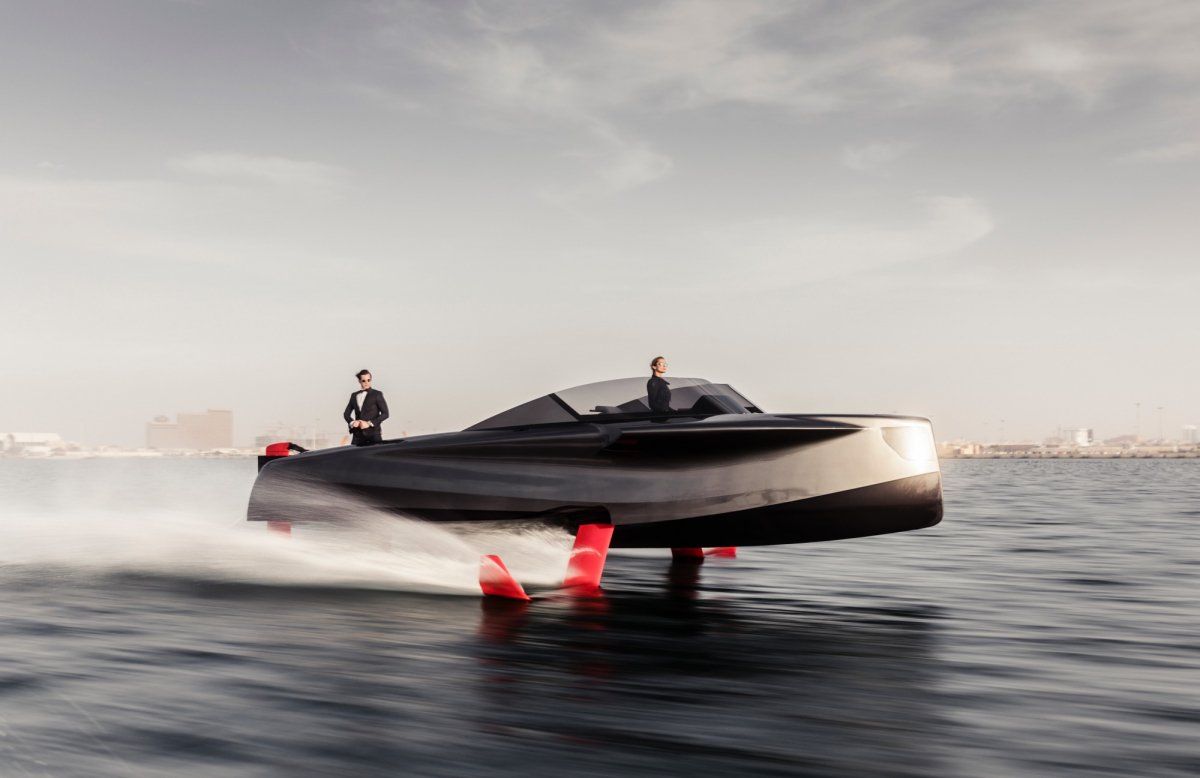 Behold the Foiler flying yacht by Enata Marine