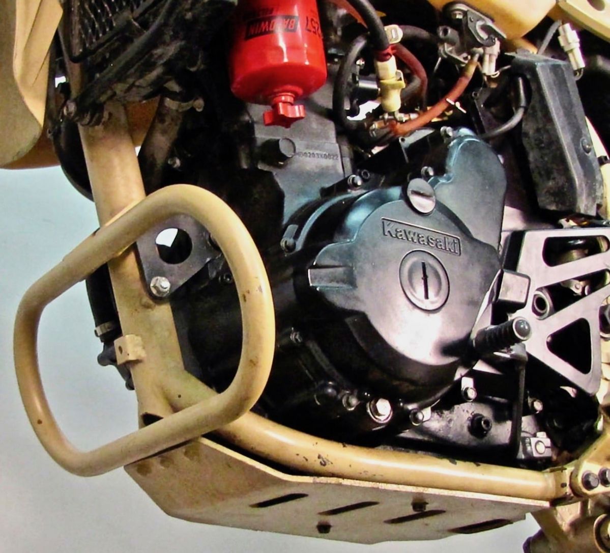 Military Custom Kawasaki KLR650 Converted to Run on Diesel Fuel