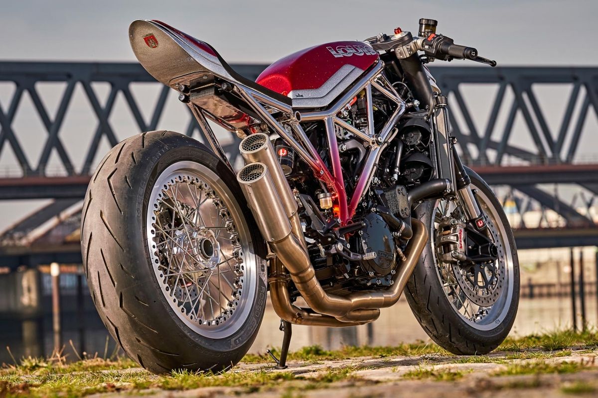 Chromed Custom KTM 1290 Super Duke R. Drag Race Missile