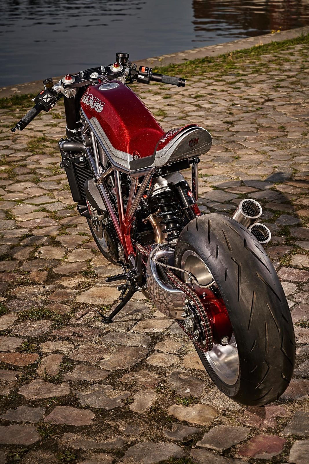 Chromed Custom KTM 1290 Super Duke R. Drag Race Missile
